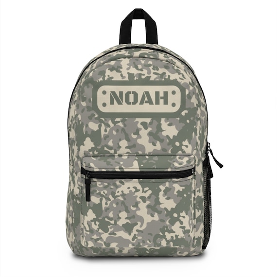 Gray Camo Boys Backpack. Camo Backpack With Inside Laptop - Etsy