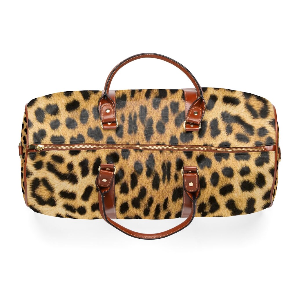 Cheetah Print Waterproof Travel Bag. Animal Print Overnight Bag ...