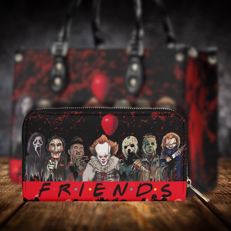 Horror Halloween Leather Wallet - Etsy UK