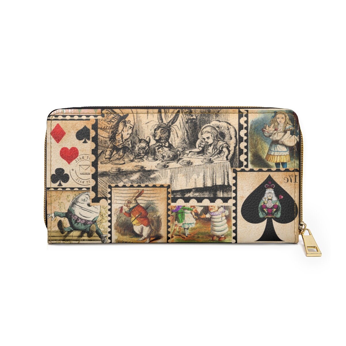 Vintage Stamp Alice in Wonderland Wallet. Womans Wallet. Gift - Etsy