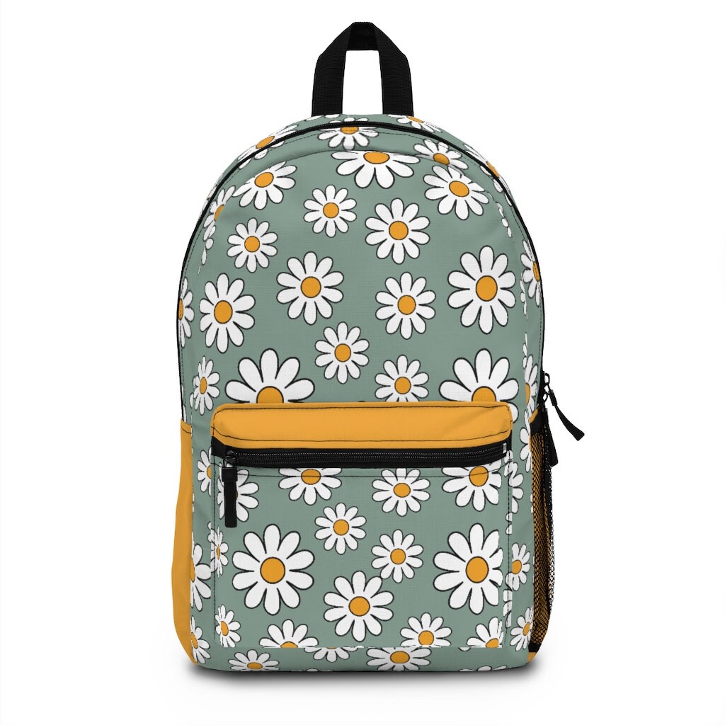 Daisy Flower Backpack. Girls Daisy's Bookbag. - Etsy