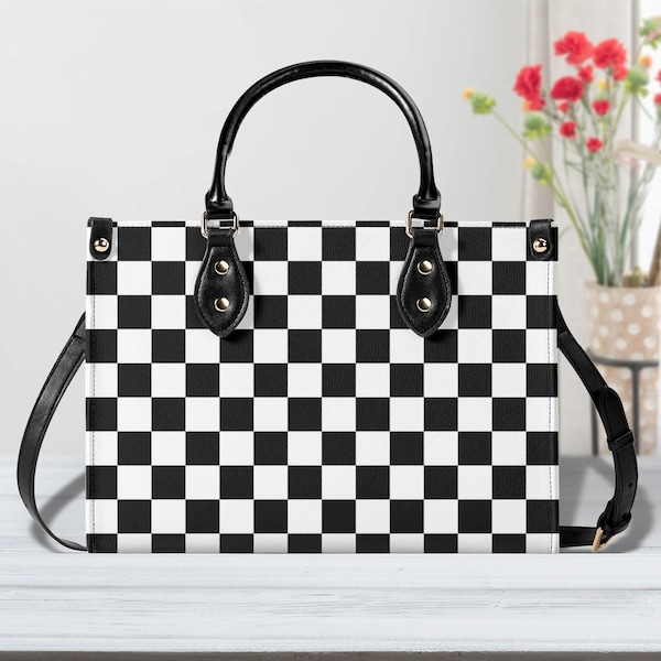 Checkered Purse - Etsy