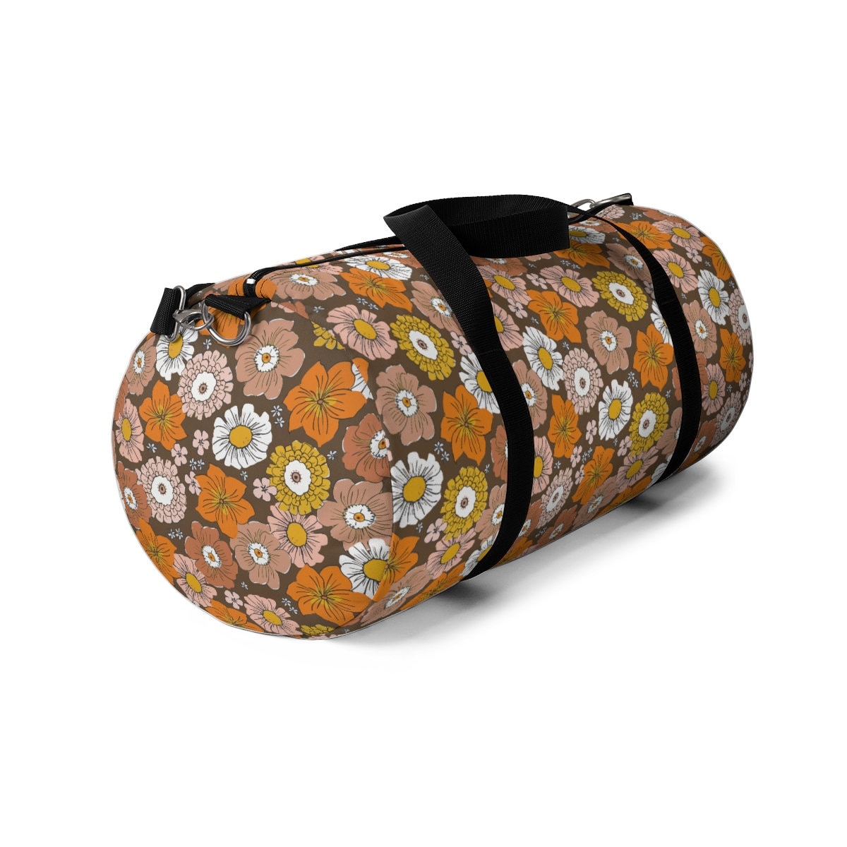 70's Floral Duffel Bag. Retro Duffel Bag. Woman's - Etsy