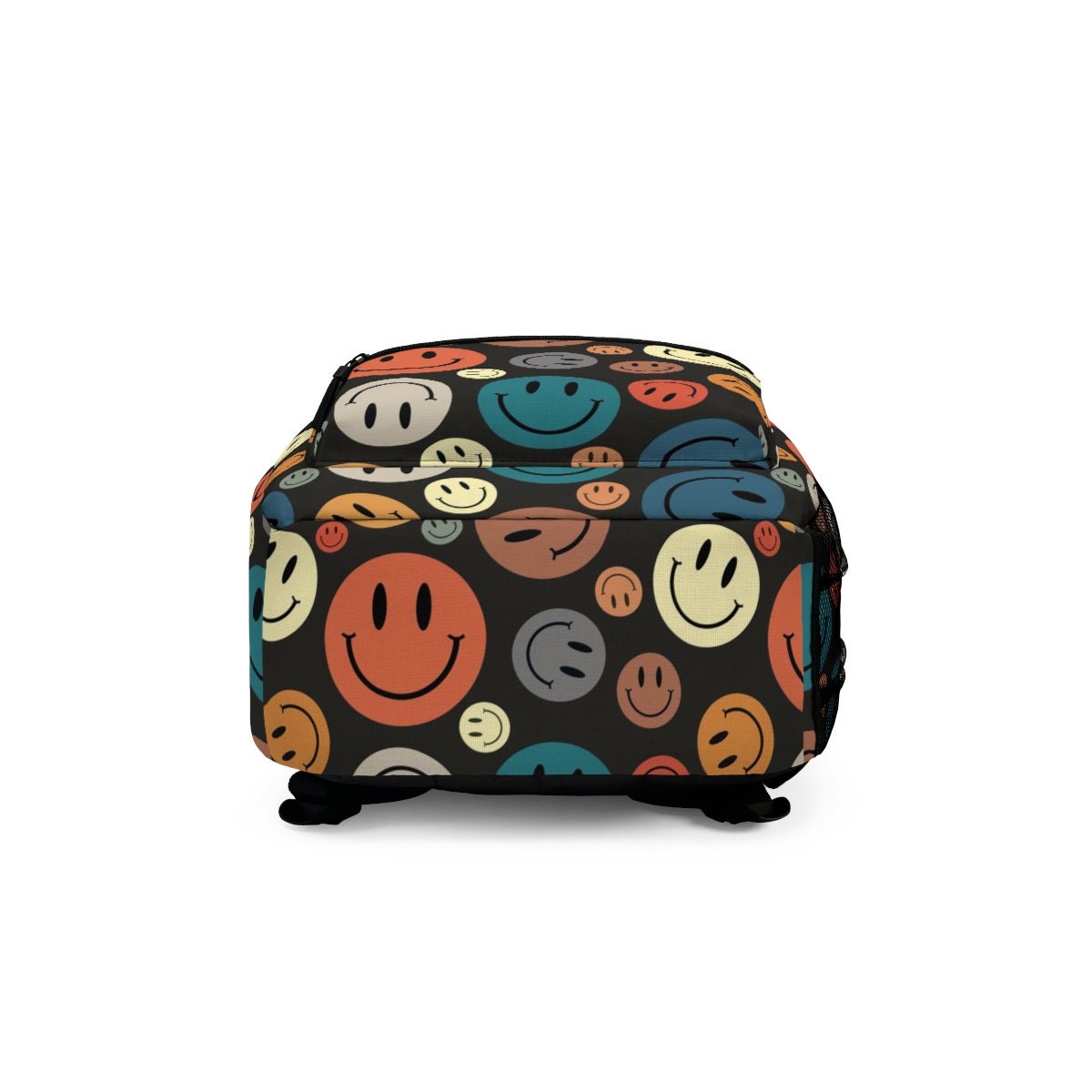 Vintage Smiley Face Backpack. Bookbag With Padded Back. Light Weight ...