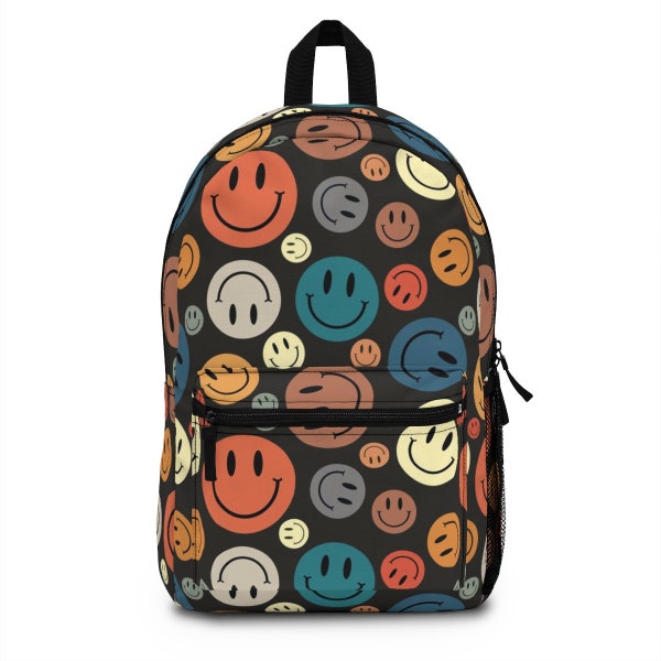 Backpack With Smiley Faces - Etsy