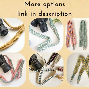 Custom Multicolor Camera Strap Photographer Gifts Macrame Crossbody Bag ...
