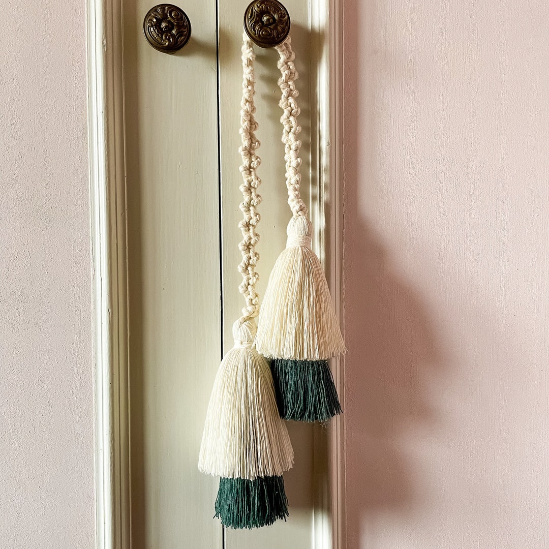 Tassel Door Knob Decor Drawer Handle Pendant Pom Pom Garland ...