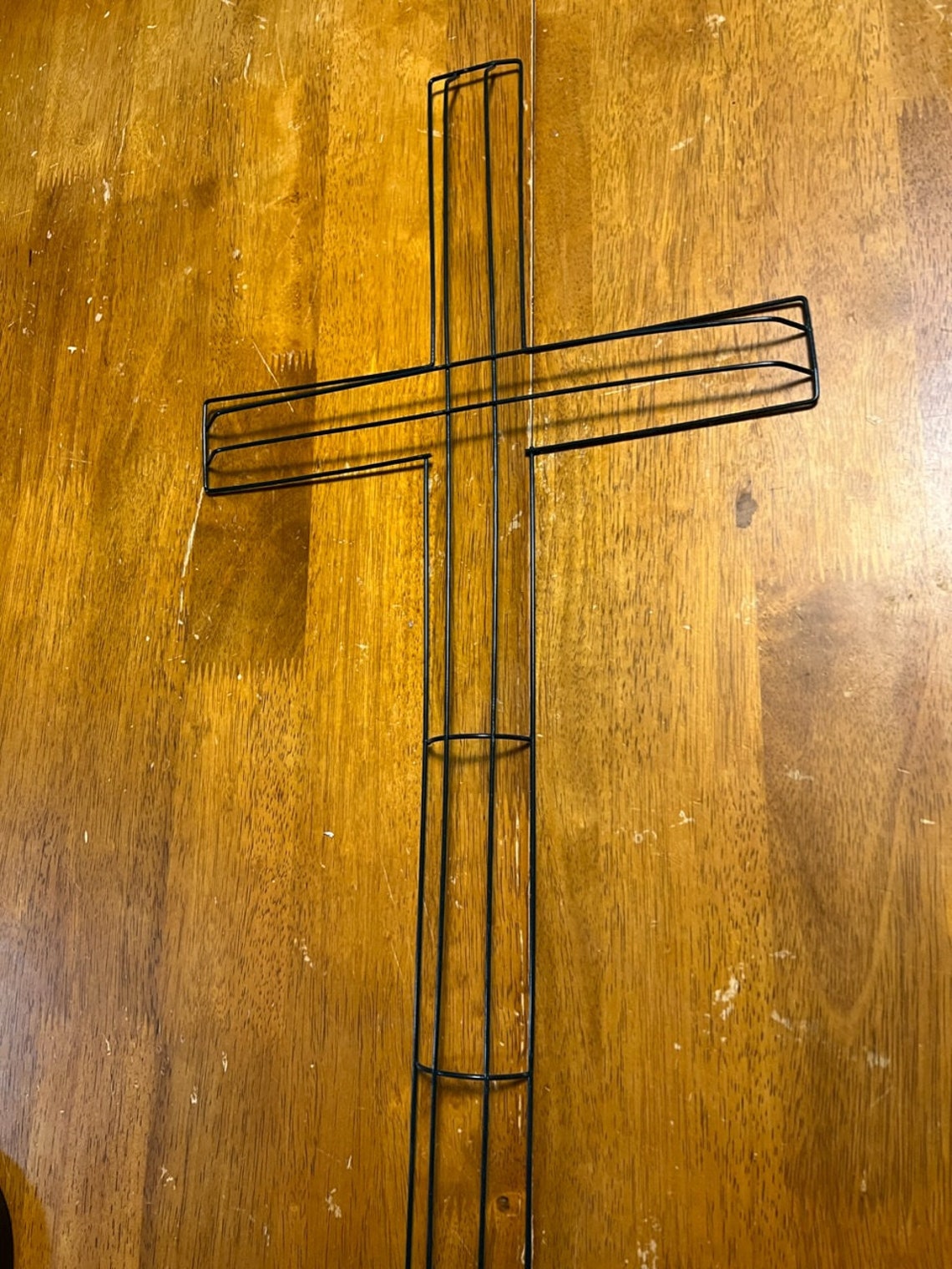 Metal Wreath Form Cross Wire Form Cross Sign for Wreaths Cross Wire ...