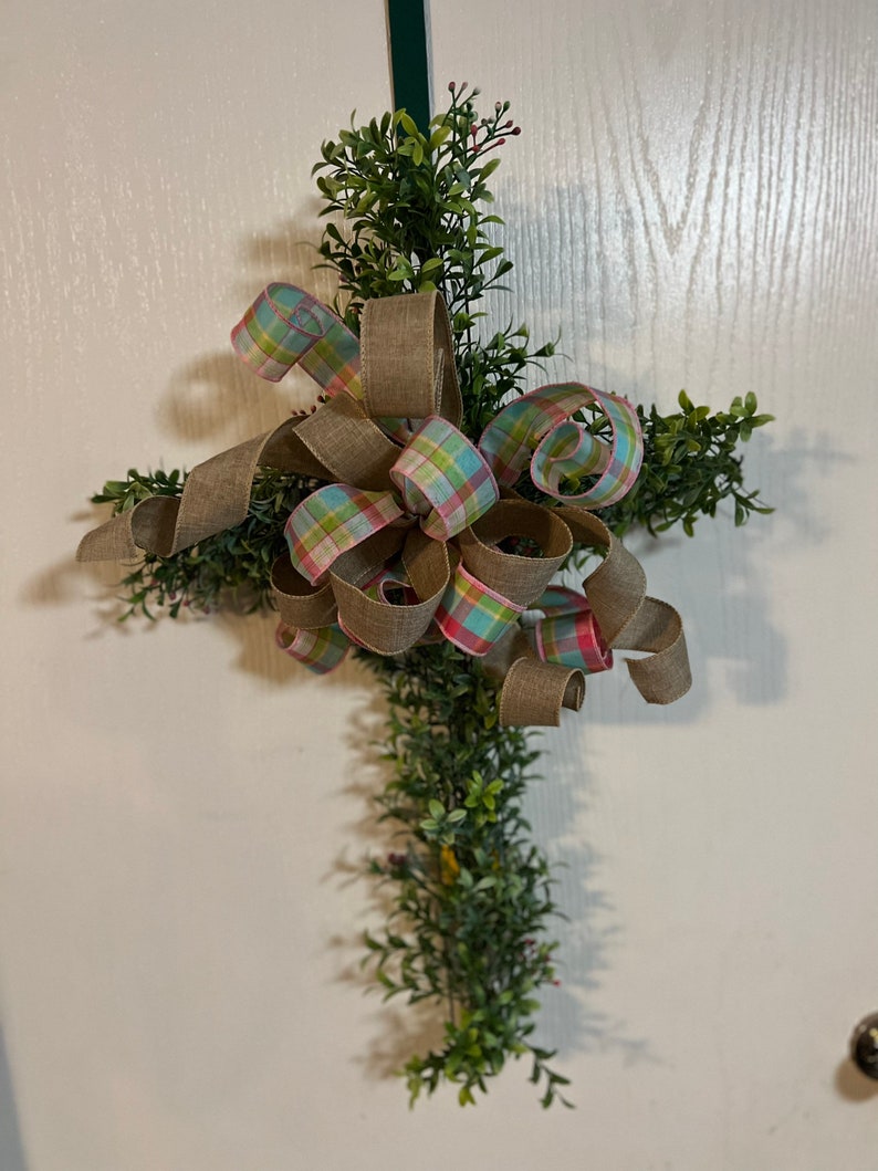 Metal Wreath Form Cross Wire Form Cross Sign for Wreaths Cross Wire ...