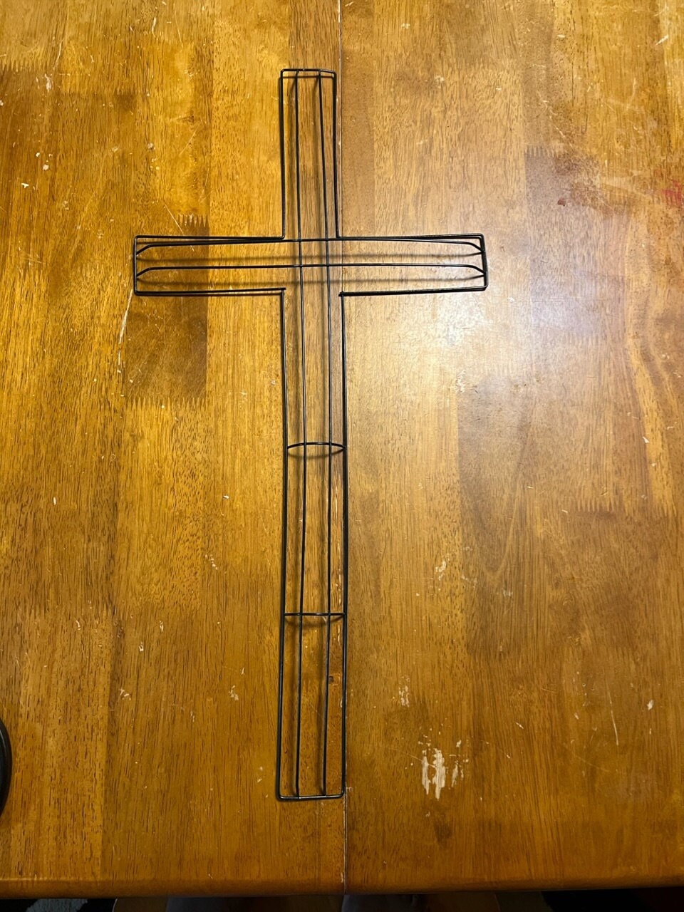 Metal Wreath Form Cross Wire Form Cross Sign for Wreaths Cross Wire ...