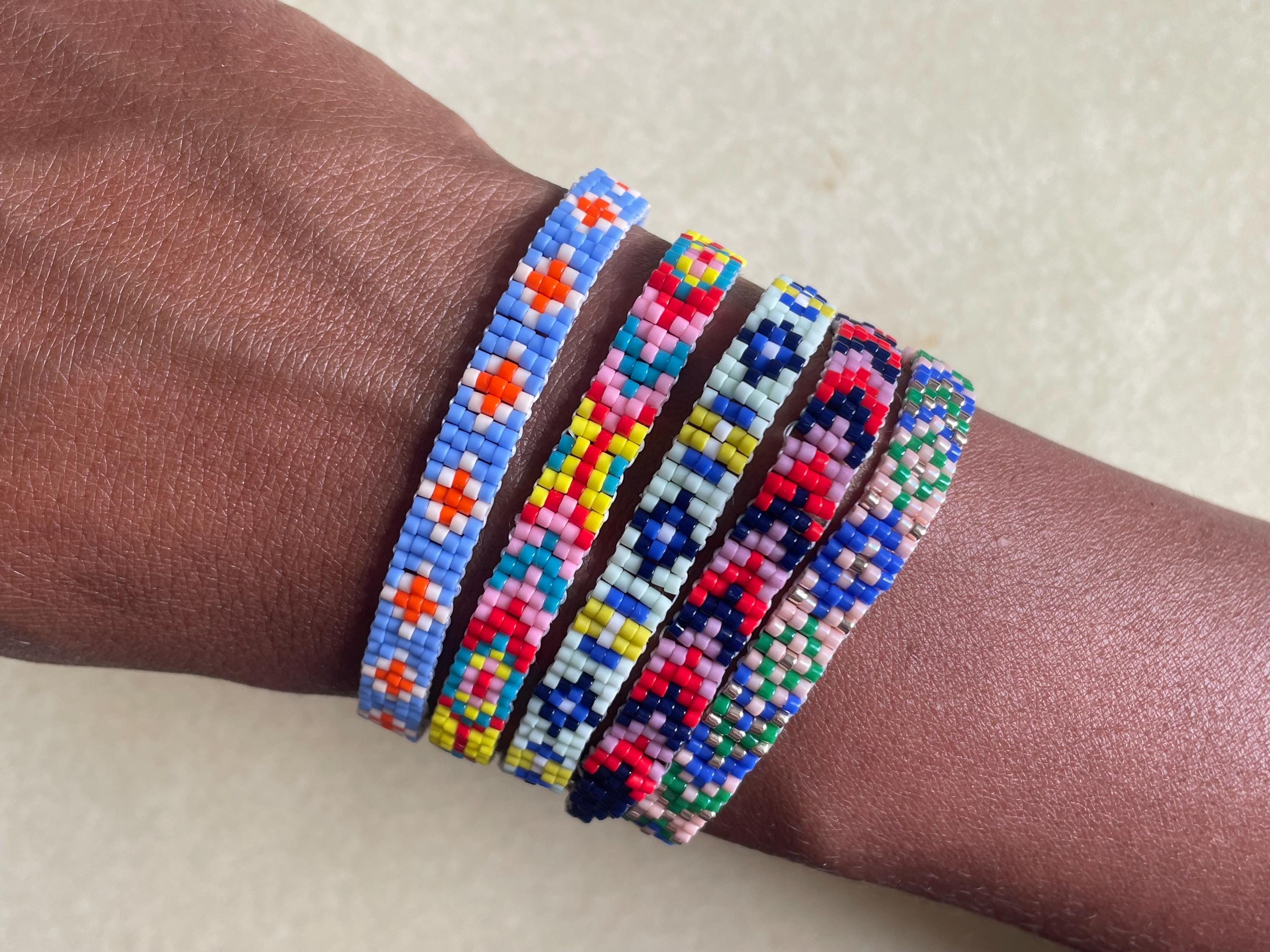 Beaded Friendship Bracelet Patterns - 5 Pattern Bundle Plus Design ...