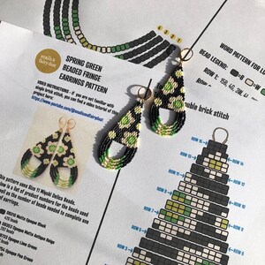 Seed Bead Earrings Patters Beaded Earrings Patterns Brick Stitch ...
