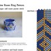 Peyote Stitch Ring Pattern Bundle, 5 Beaded Ring Pattern, Odd Count ...