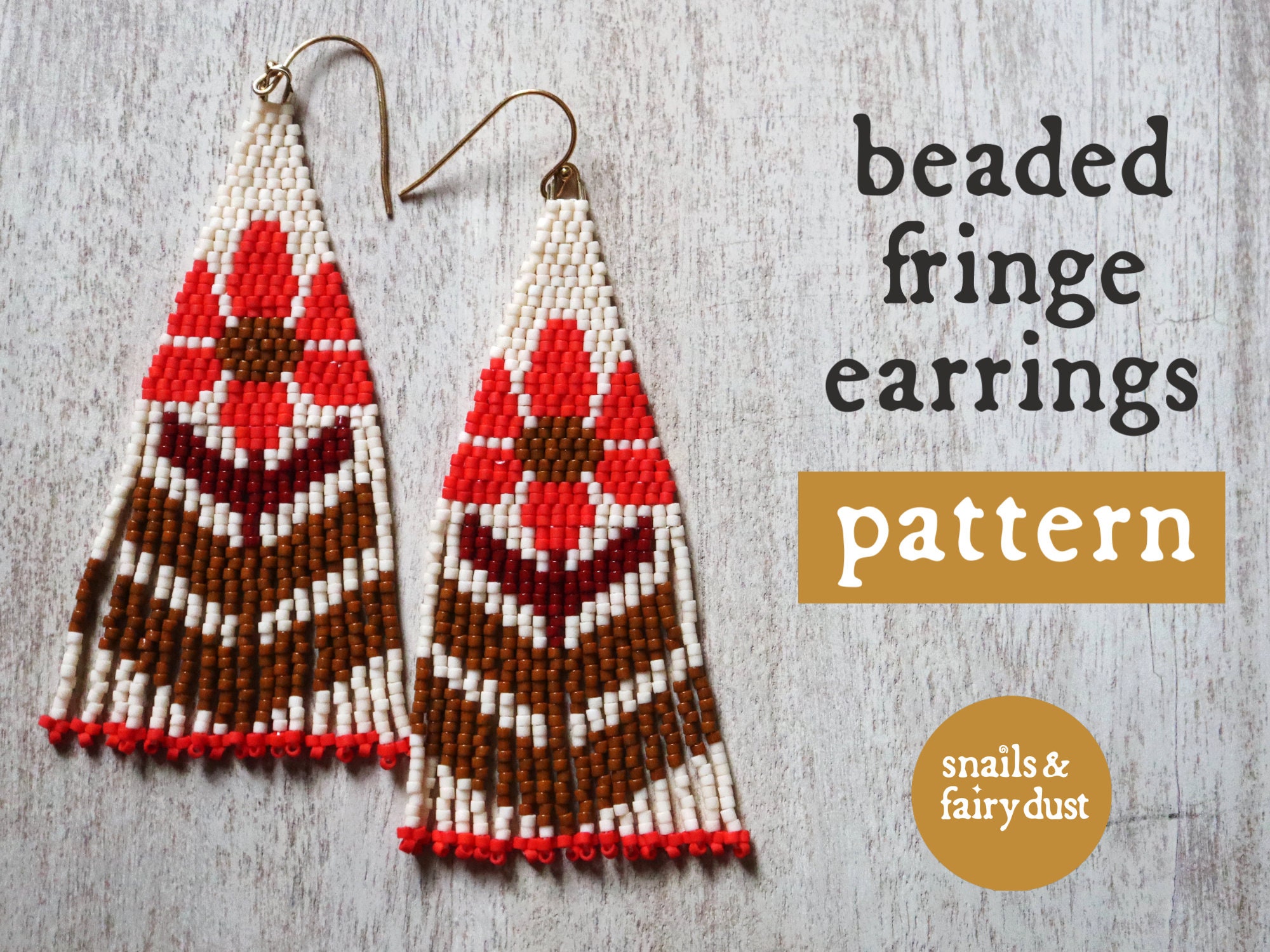 Seed Bead Patterns Beading Patterns Beaded Fringe Earrings - Etsy