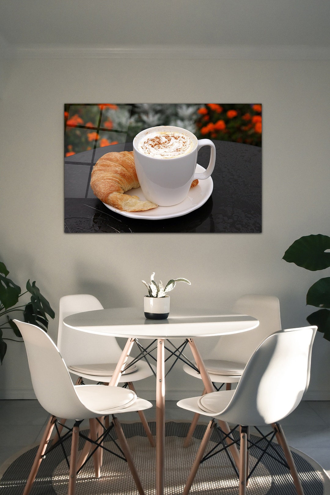 Glass Wall Art, Kitchen Tempered Glass Wall Decor, Cafe Interir Designs ...