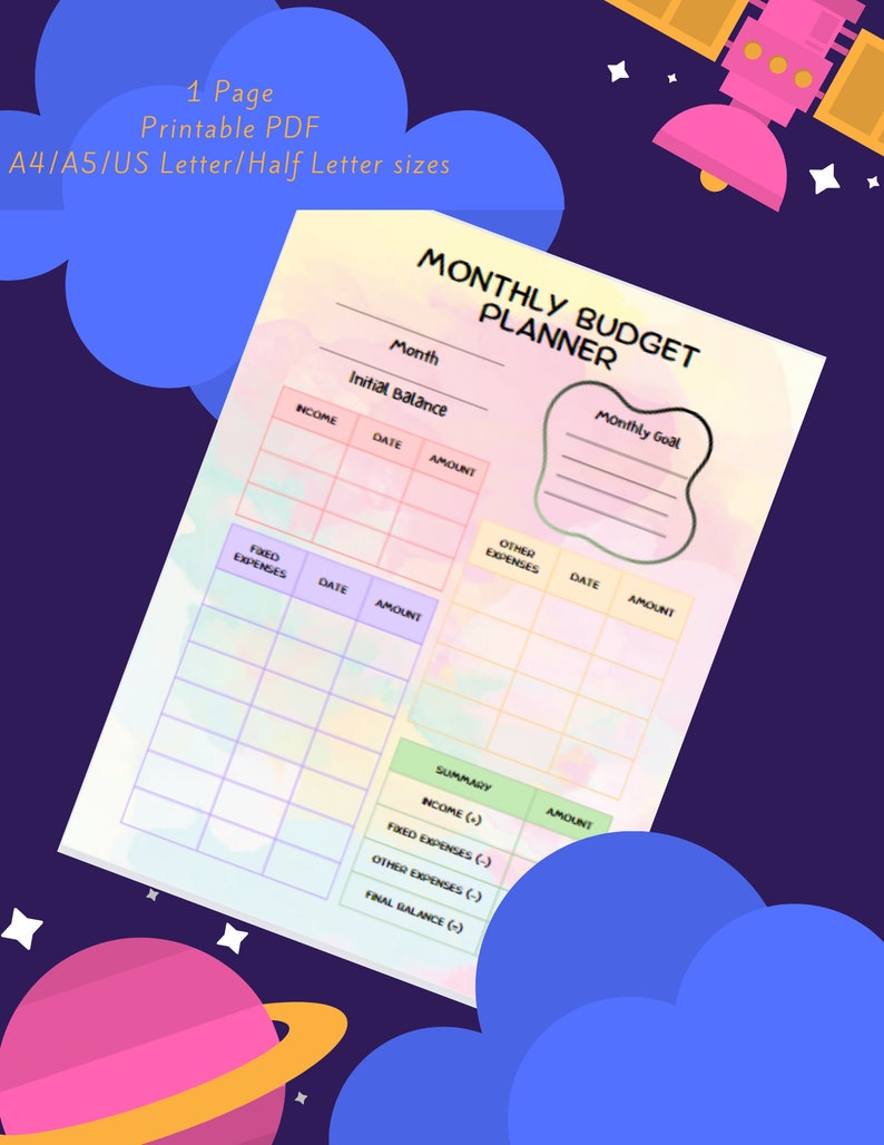 Monthly Bill Tracker, Bill Planner, Bill Payment Tracker, Printable ...