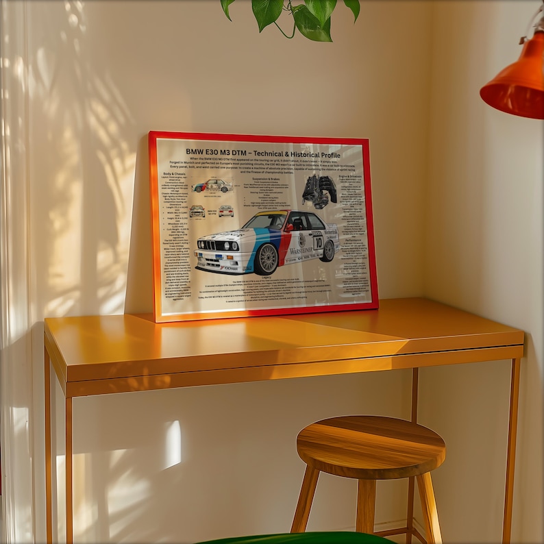 A3 Poster BMW E30 M3 DTM – Technical & Historical Profile - Etsy