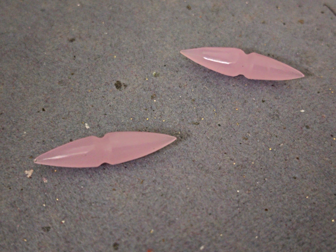 Pink Gemstone Septum Tusk: Organic Stone Nose Pincher - Etsy