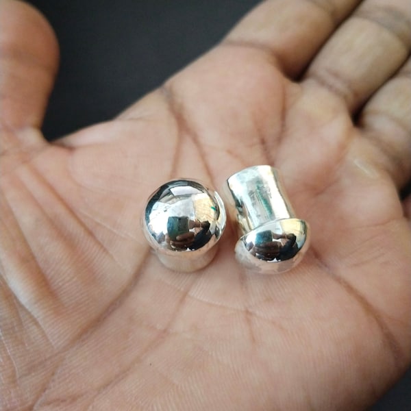 Silver Plugs - Etsy