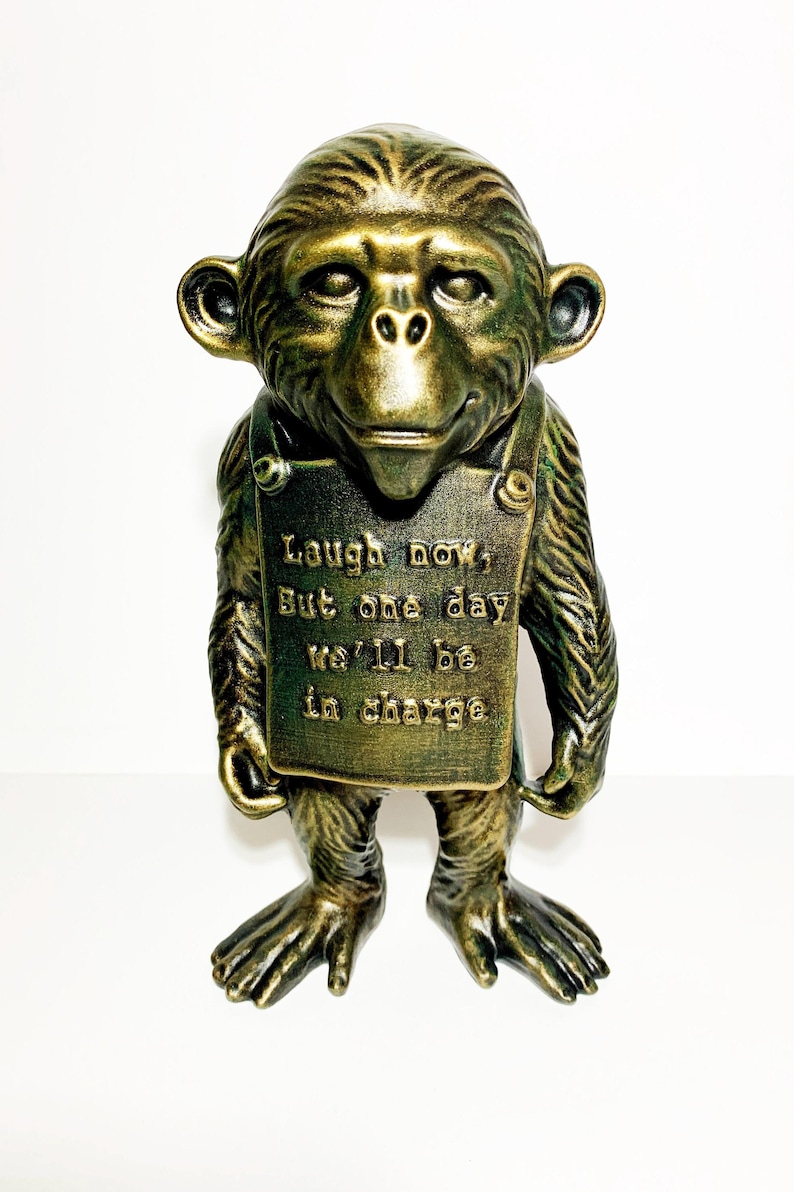 Banksy Monkey Laugh Now Sculpture Ornament - Etsy