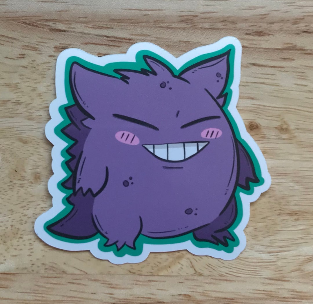 Gengar Vinyl Sticker - Etsy