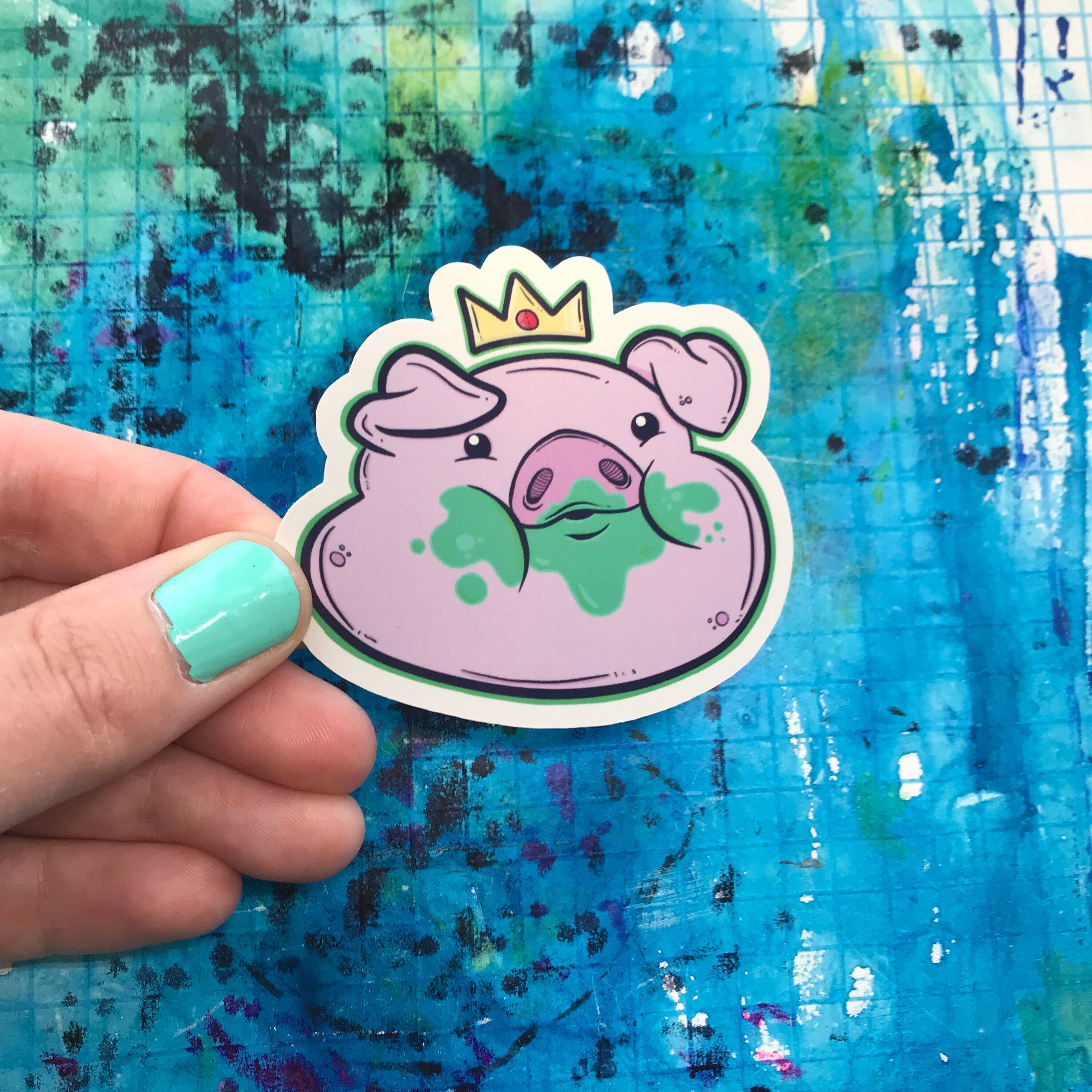 Waddles Vinyl Sticker - Etsy