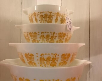 Pyrex Butterprint Casserole Set of 4 - Etsy