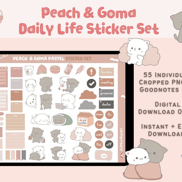 Peach Goma Sticker - Etsy