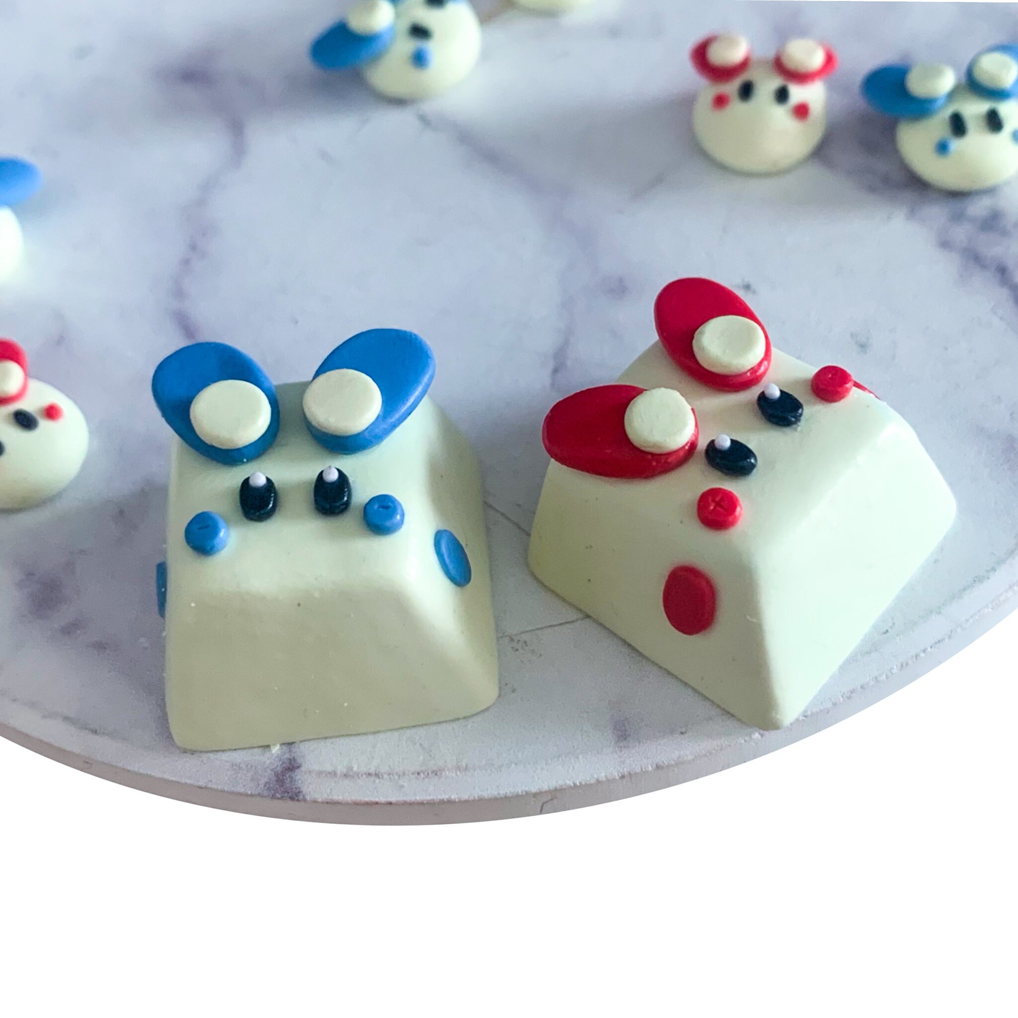 Plusle and Minun Couple Keycap Set Artisan Matching Keycaps - Etsy