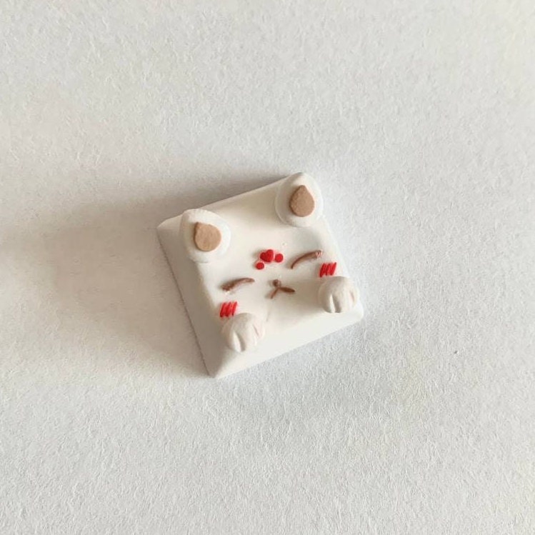 Kitsune Artisan Keycap | Heart Ninetail Fox Keycap for Mechanical ...