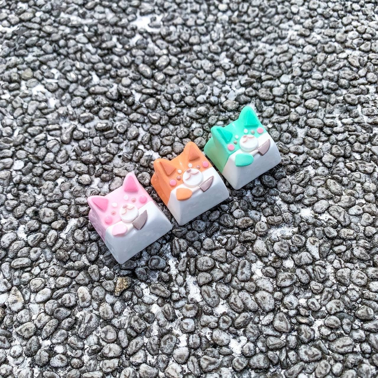 Killer Shiba Inu Keycap With Knife | Kawaii Japanese Esc Key | Dog ...