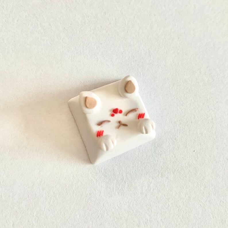 Kitsune Artisan Keycap | Heart Ninetail Fox Keycap for Mechanical ...