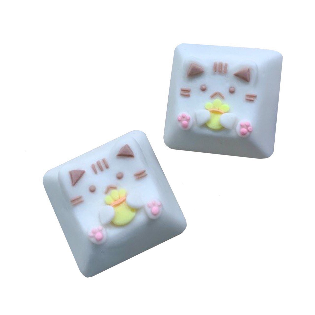 Manekineko Cat Artisan Keycap With Moneybag Cute Lucky Cat Fortune ...