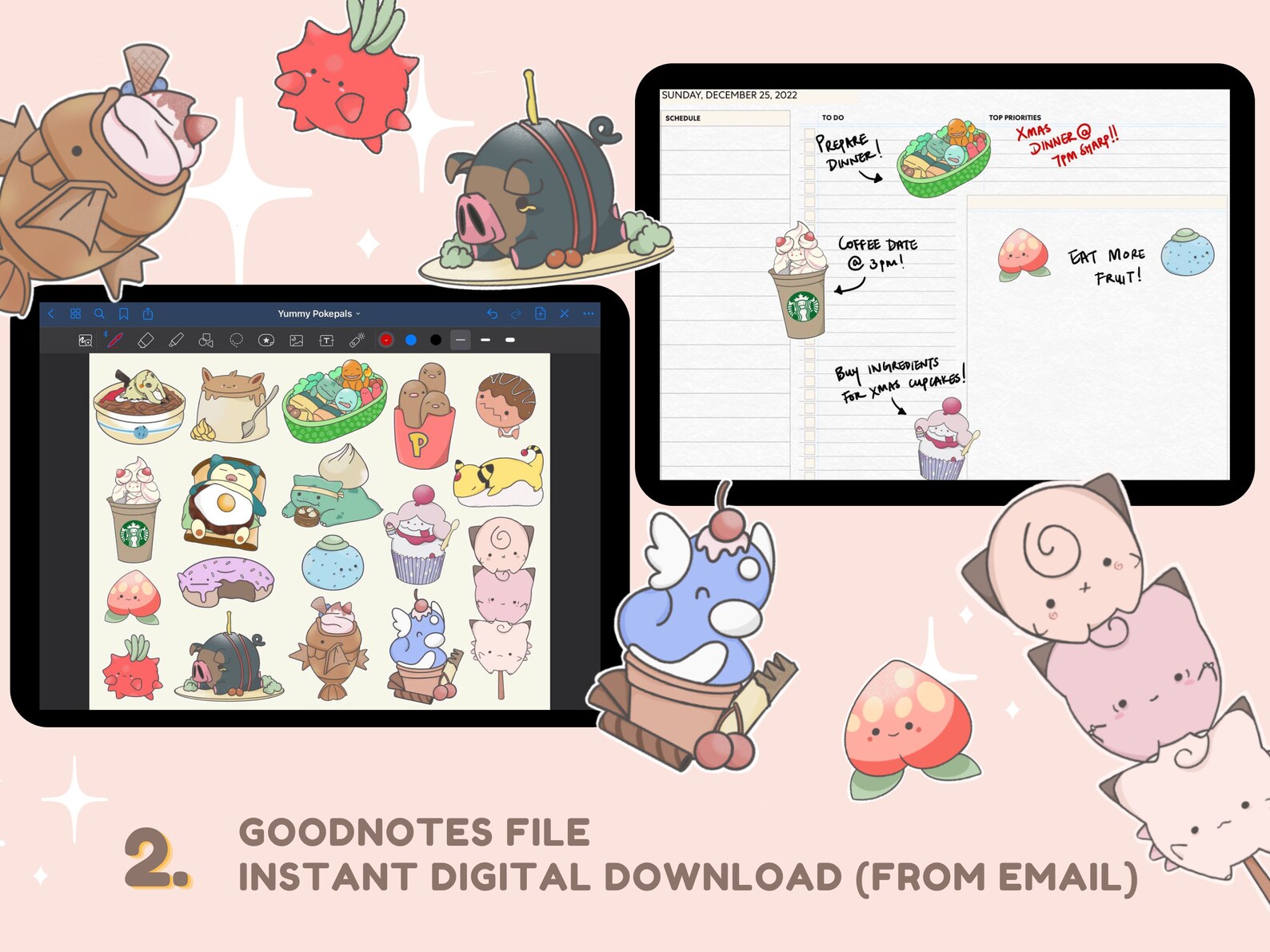 Pokemon Digital Stickers Goodnotes Precropped Stickers - Etsy