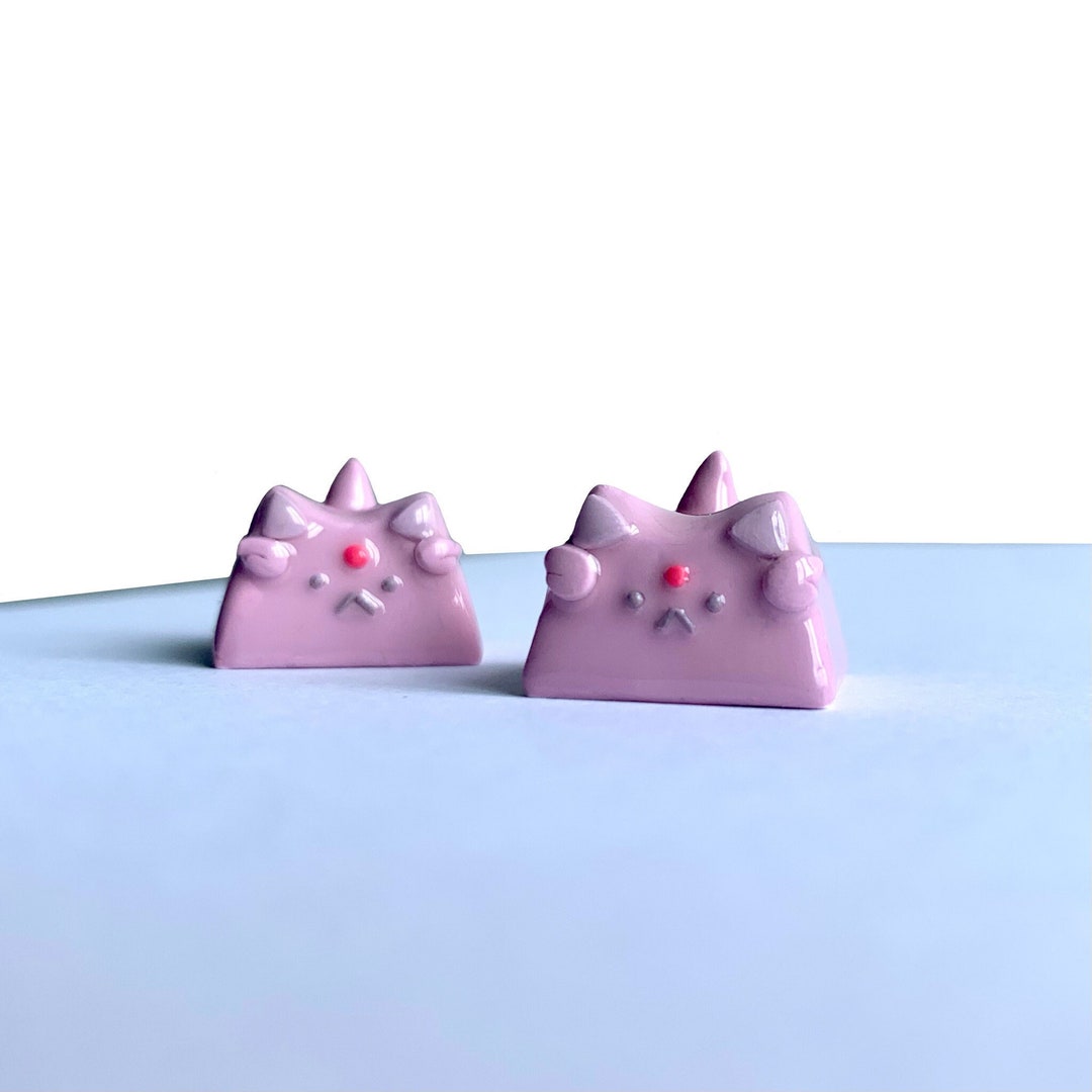 Espeon Cat Keycap, Pokemon Artisan Clay Keycap for Mech Keyboard XDA ...