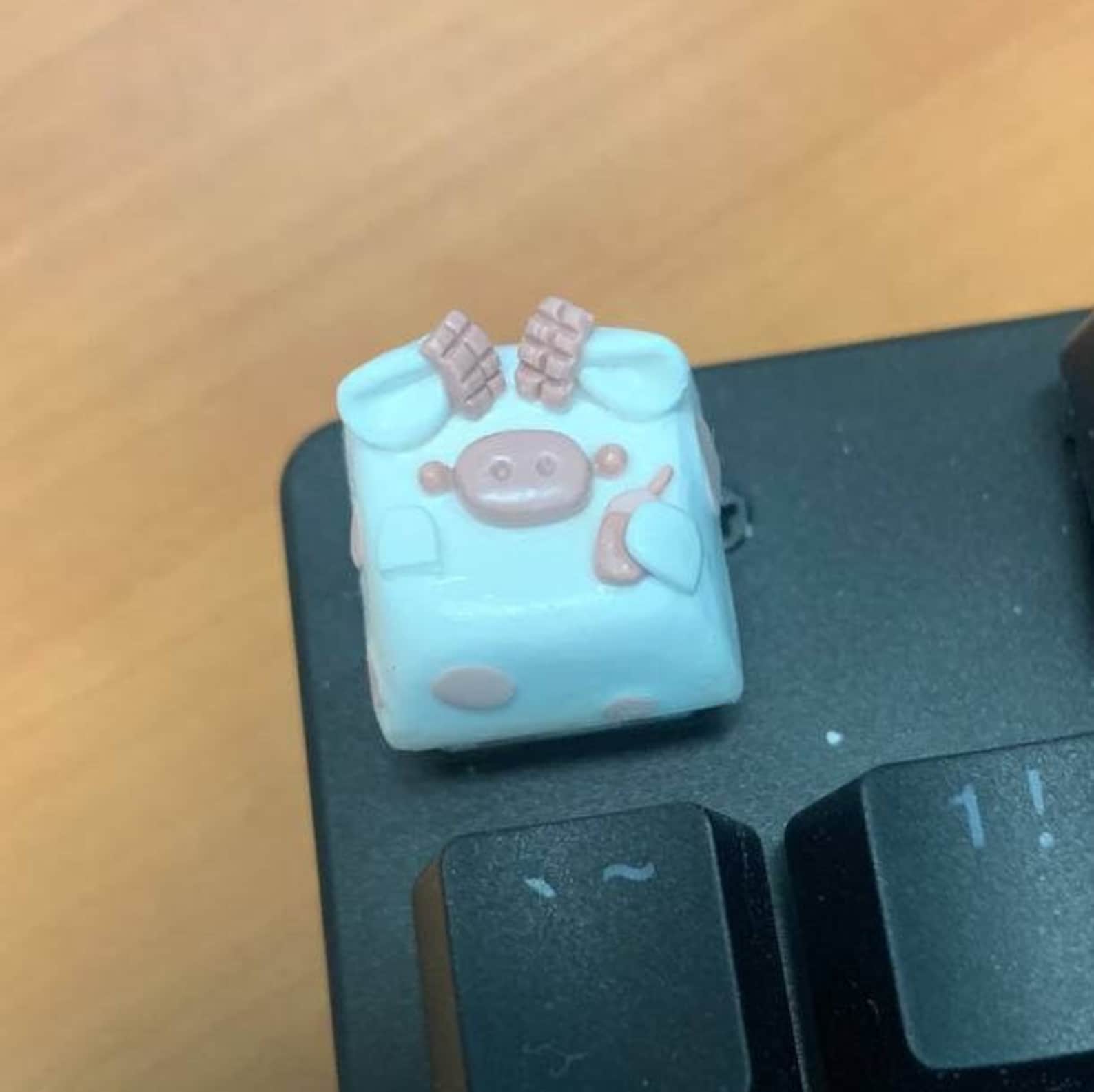 Milk Cow Artisan Keycap Cherry MX | Strawberry Cow, Matcha, Chocolate ...