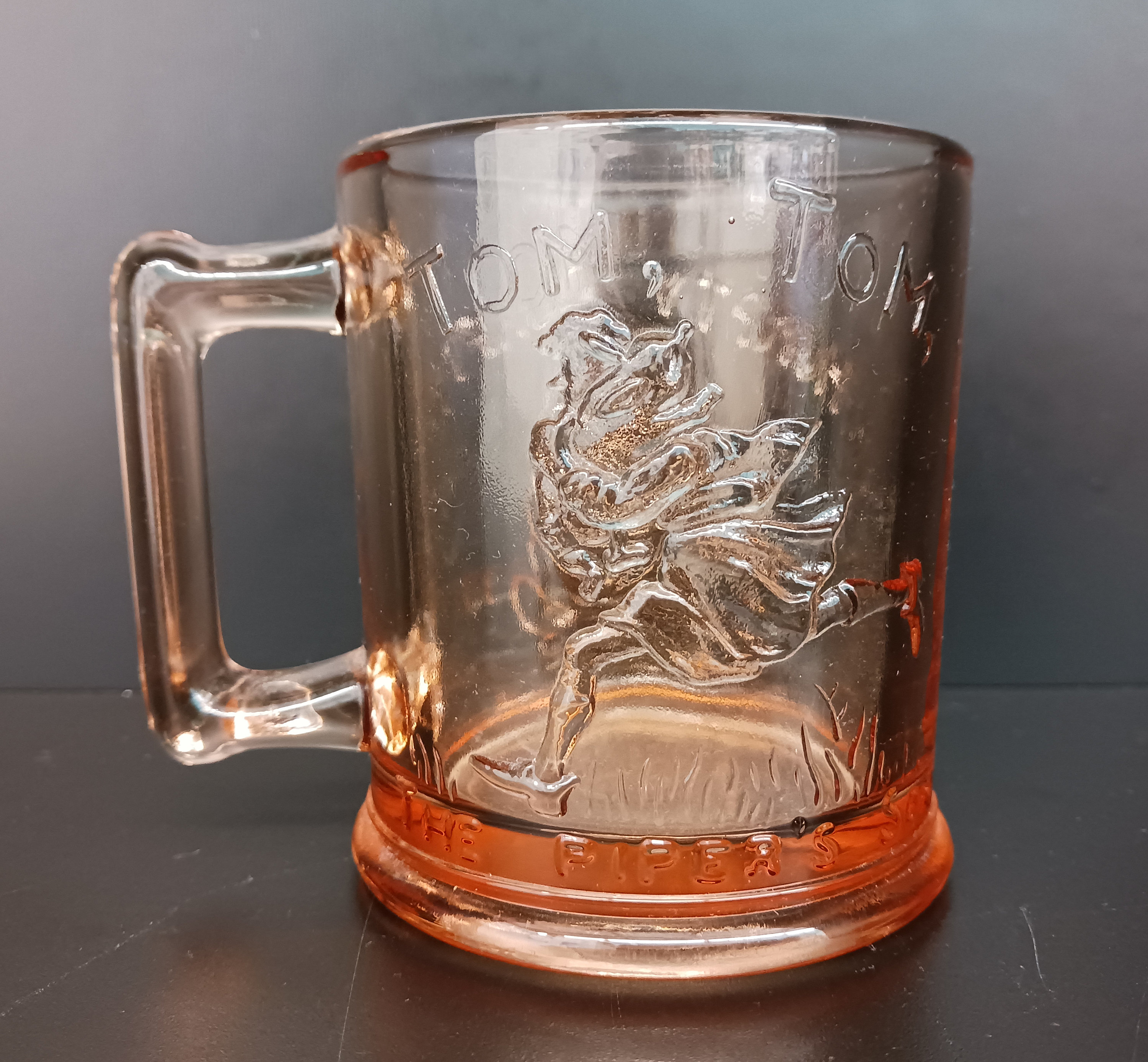 Nursery Rhyme Cup Depression Glass Pink - Etsy