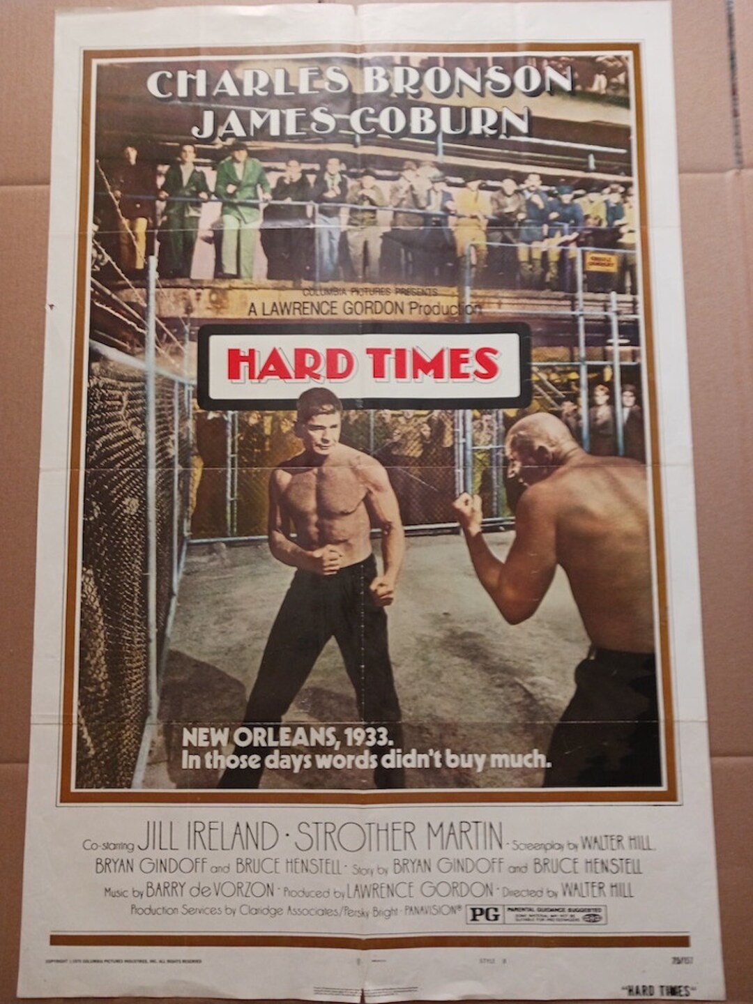 Hard Times Vintage Movie Poster 1975 Charles Bronson James - Etsy