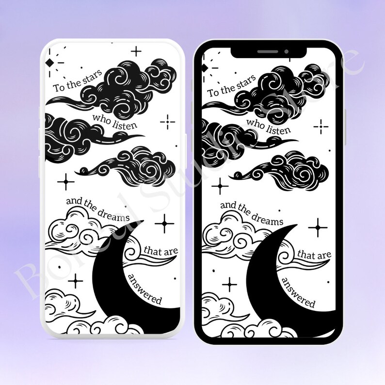 To the Stars Who Listen ACOTAR Phone Wallpaper (JPG and PNG Downloads ...