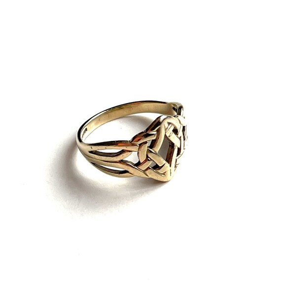 9ct Gold Celtic Knot Signet Ring Fully Hallmarked - Etsy UK