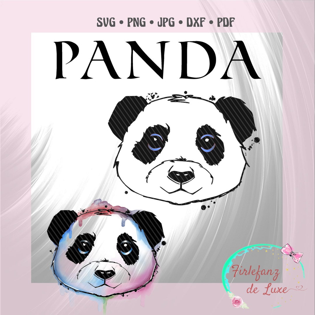 Panda, Plotterdatei , svg , dxf, jpg, pdf, png - Etsy.de