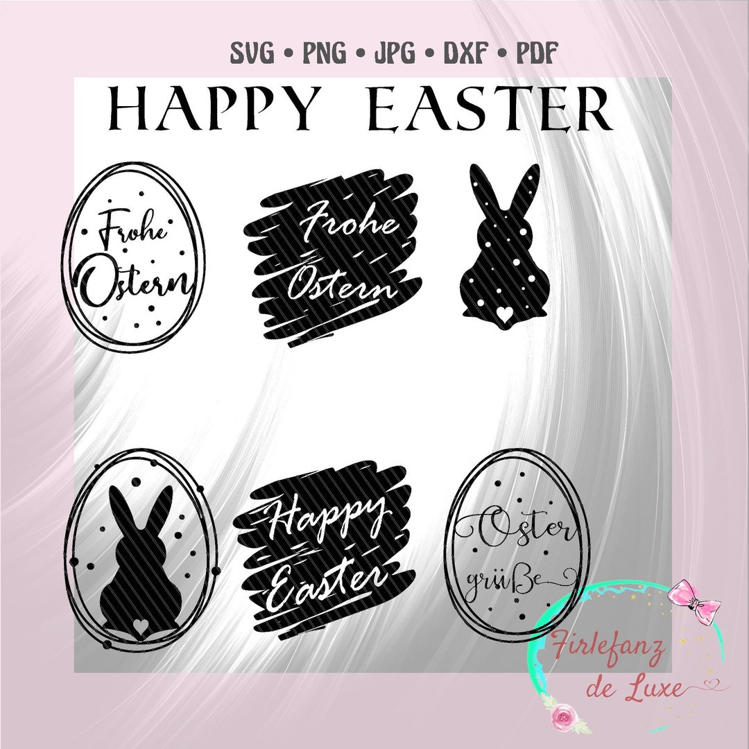 Happy Easter , Plot File, Scg, Dxf, Pdf, Png, Jpg - Etsy