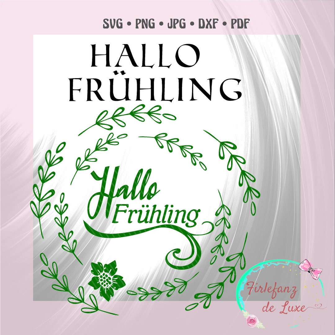 Hi Spring, Plotfile, Svg, Jpg, Pdf, Dxf, Png - Etsy