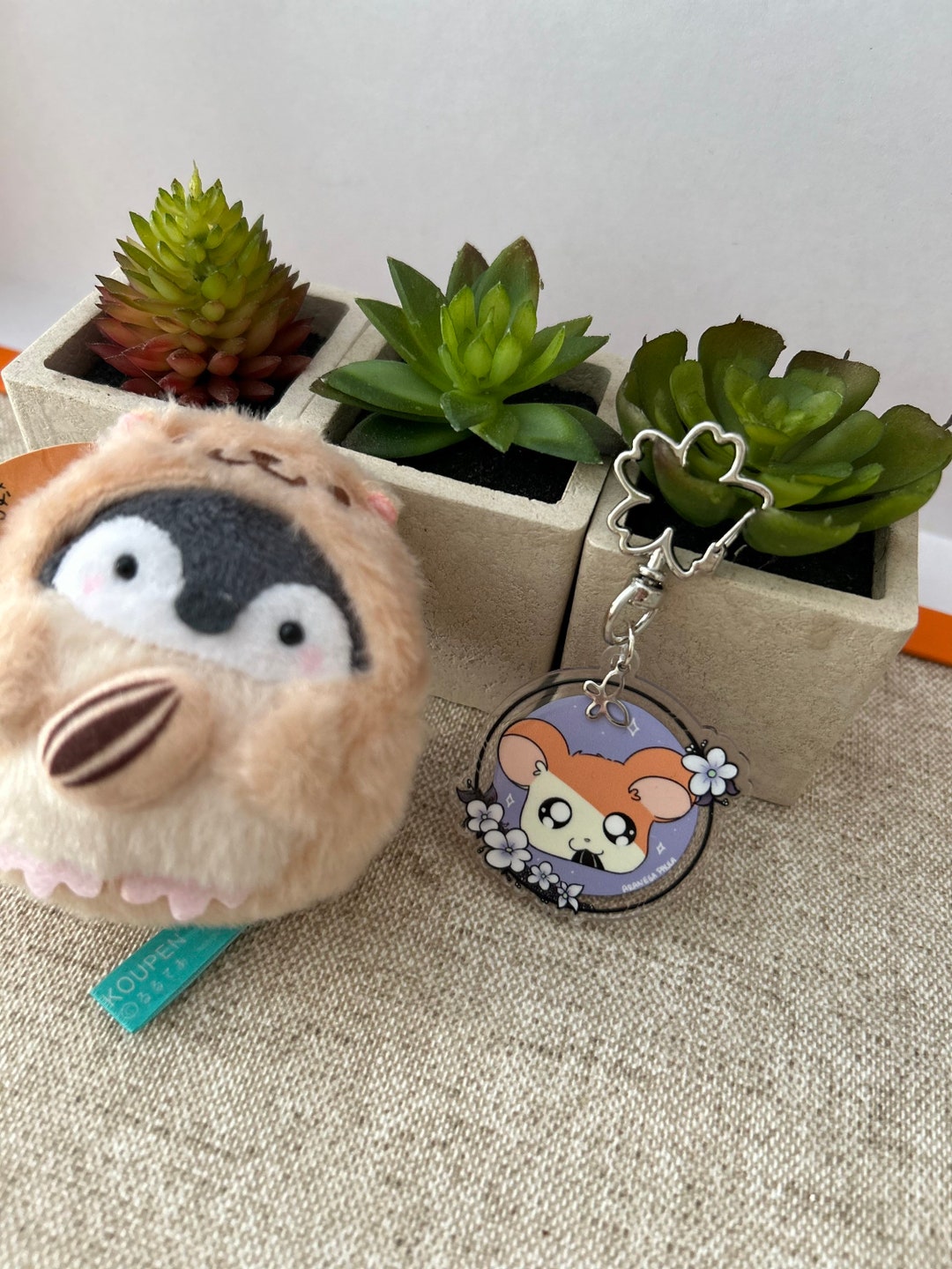 Hamtaro Keychain - Etsy