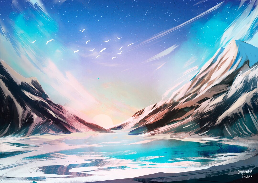 SNOWY MOUNTAINS - Etsy