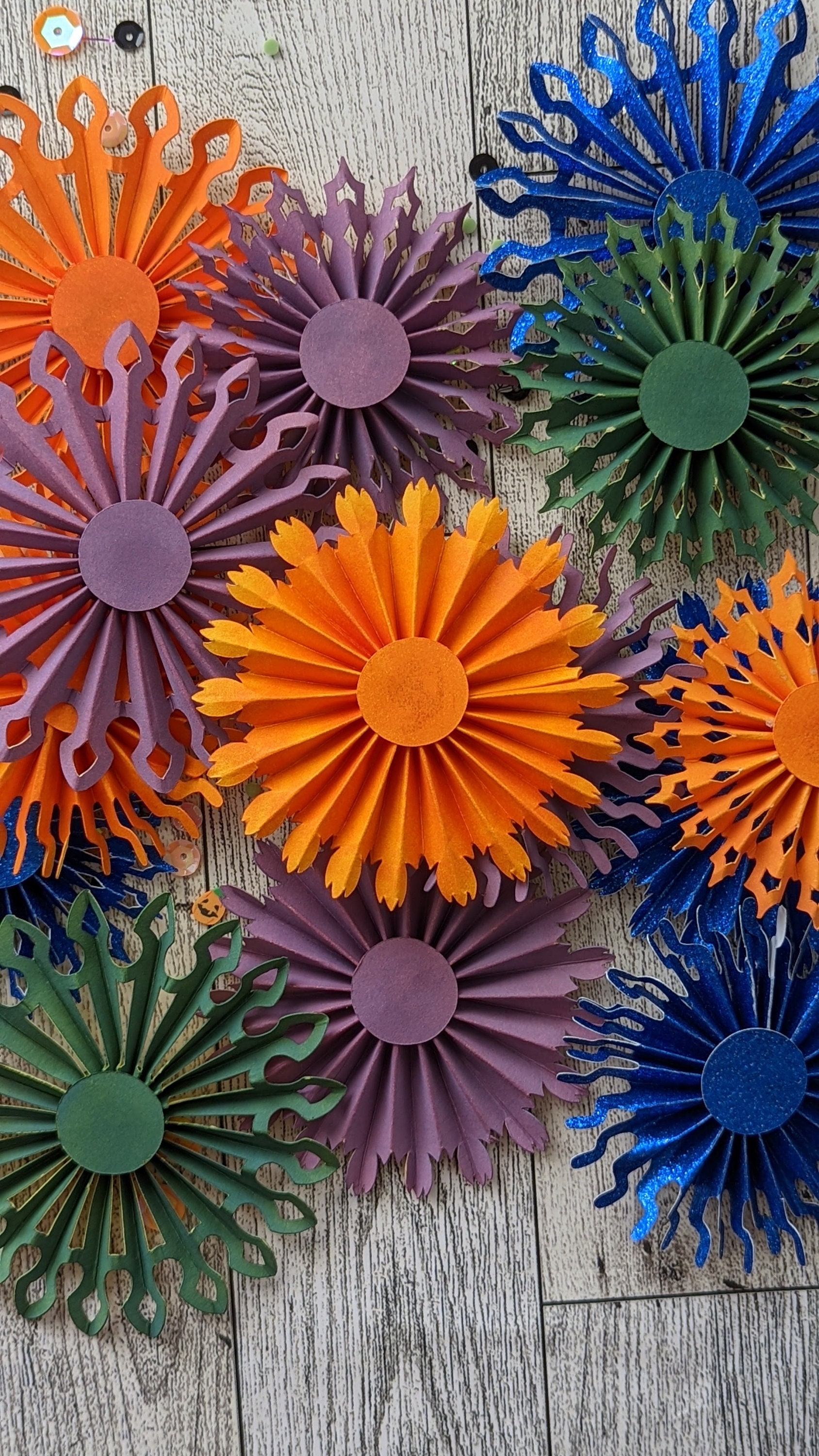 PNG Rosette Cut File Bundle, Four Types of Rosettes for Papercrafts for ...