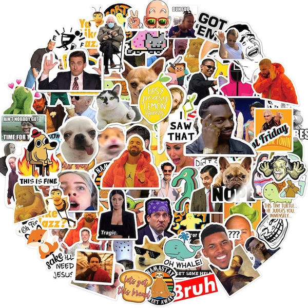 Meme Stickers Pack - Etsy