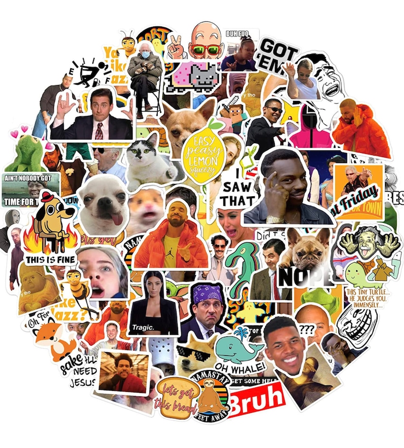Random Meme Sticker Pack - Etsy
