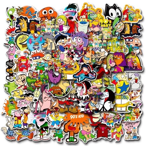 Variety Cartoon Sticker Pack - Etsy