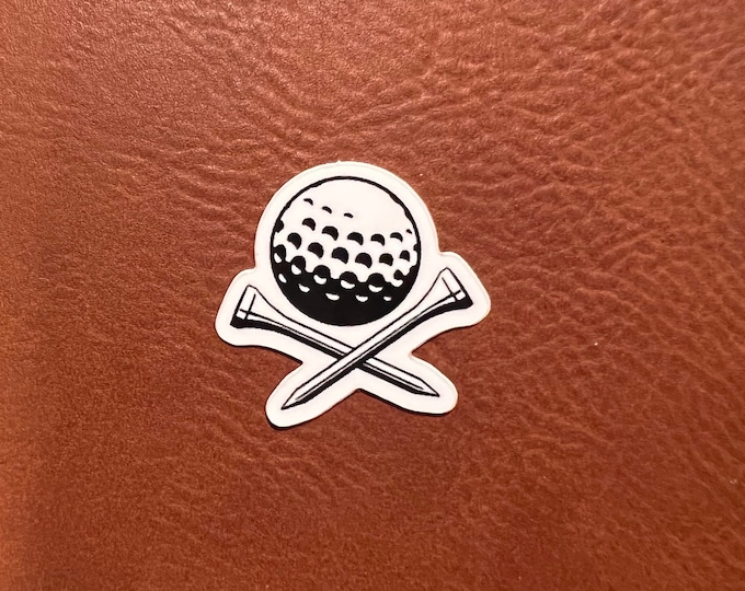 Hand-lettered Golf Sticker, Golf Clubs Sticker, Golfer Sticker ...